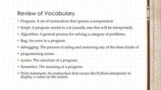 Python programming | PPT