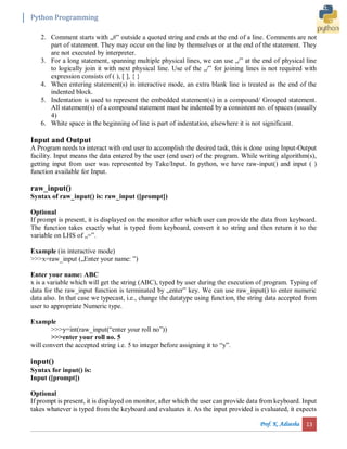 Python programming | PDF