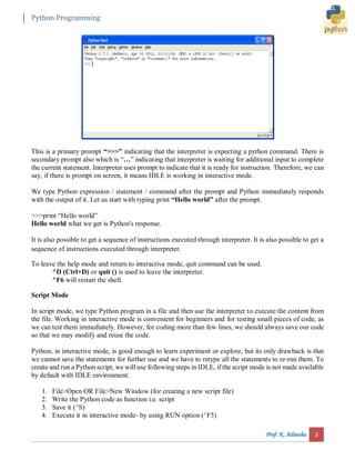 Python programming | PDF