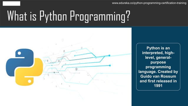 Python Programming Tutorial | Edureka | PDF