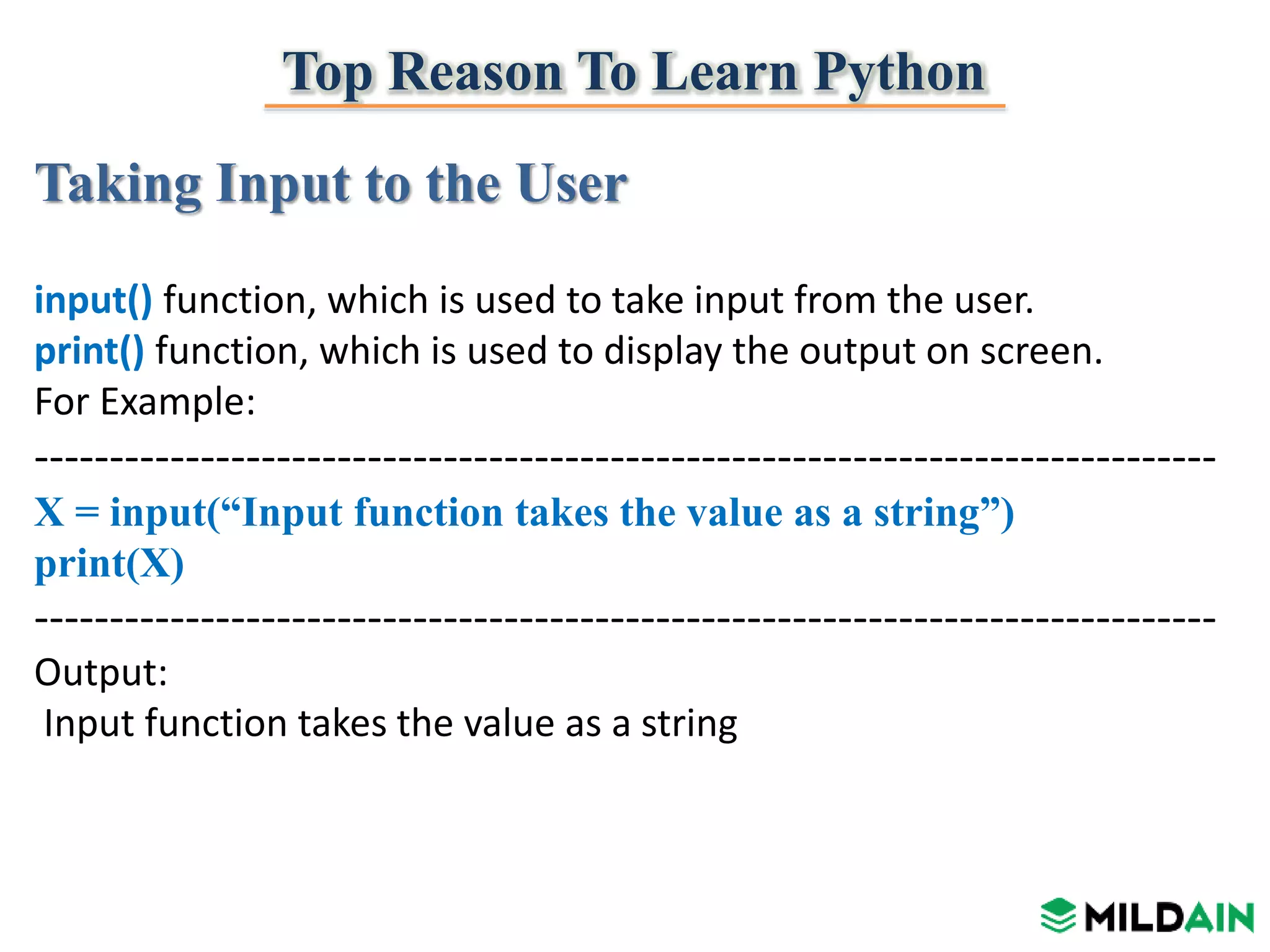 Python Programming Fundamentals Of Python Programming Ppt