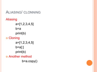 PYTHON PROGRAMMING for first year cse students | PPT
