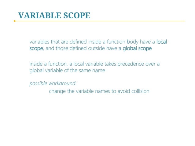 Python Programming - IV. Program Components (Functions, Classes ...