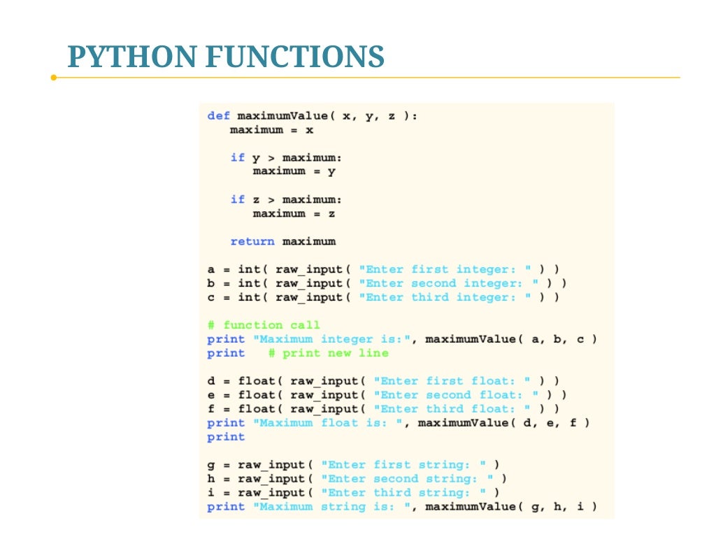 Python Programming - IV. Program Components (Functions, Classes, Modu…