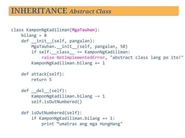 Python Programming - VIII. Inheritance and Polymorphism | PPT Python Programming - VIII. Inheritance and Polymorphism | PPT