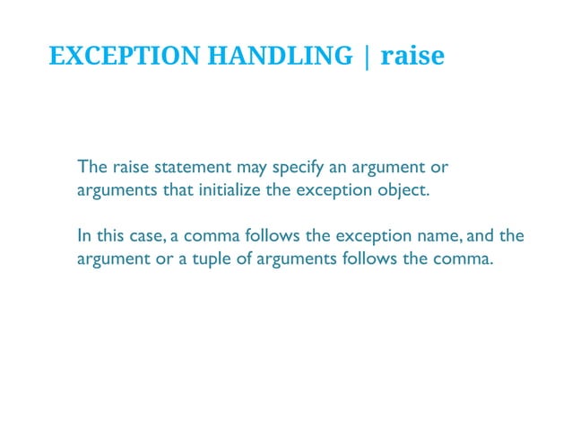 Python Programming X Exception Handling And Assertions Pdf