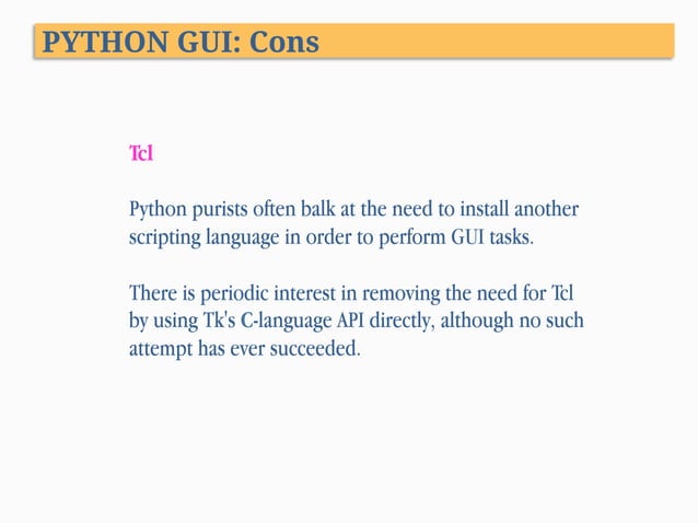 Python Programming Xiii Gui Programming Ppt