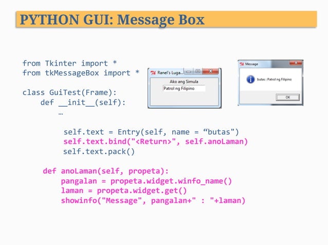 Python Programming - XIII. GUI Programming | PPT