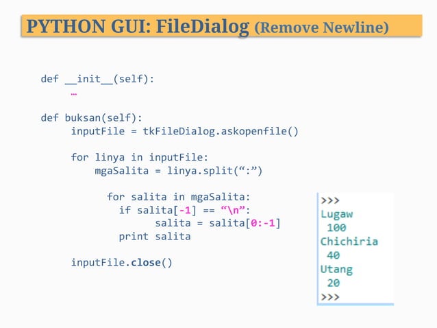 Python Programming - XIII. GUI Programming