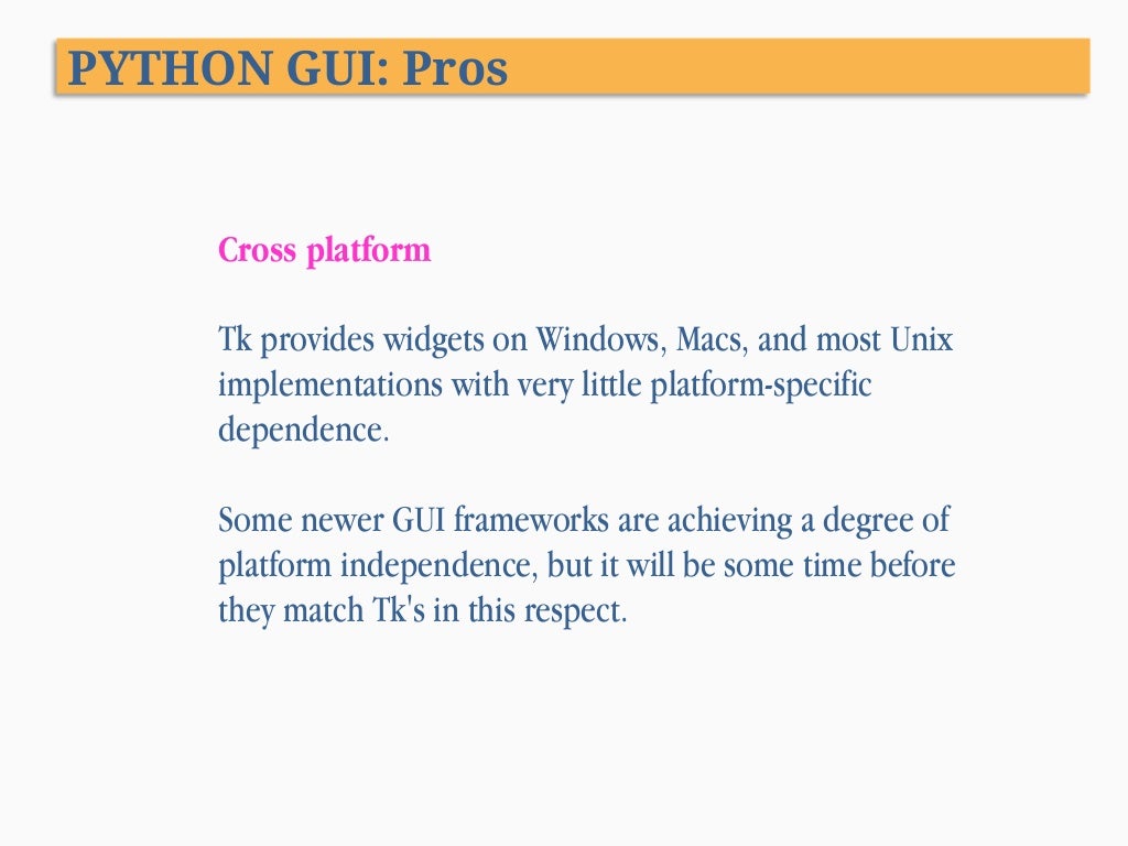 Python Programming - XIII. GUI Programming