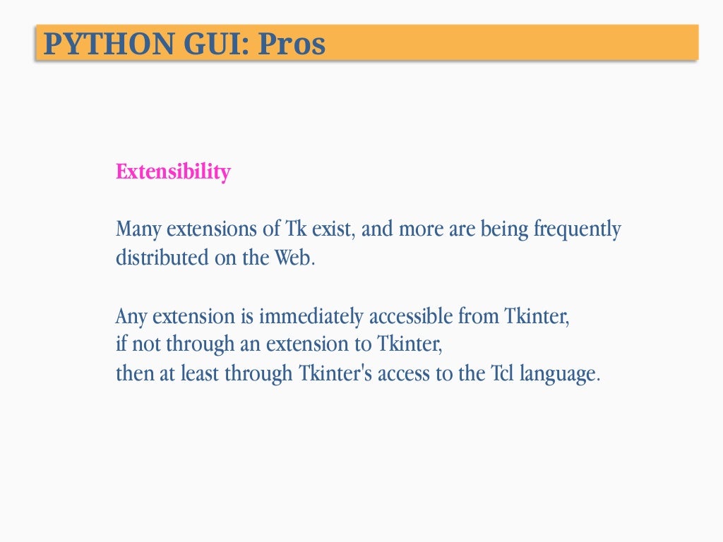 Python Programming - XIII. GUI Programming