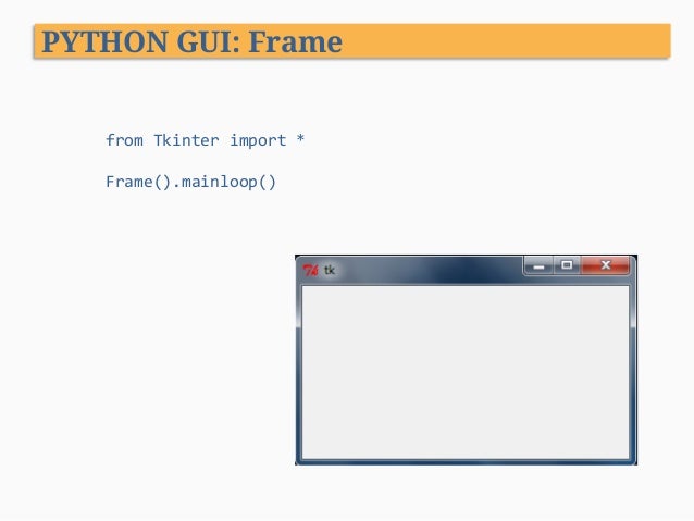 Python Programming - XIII. GUI Programming