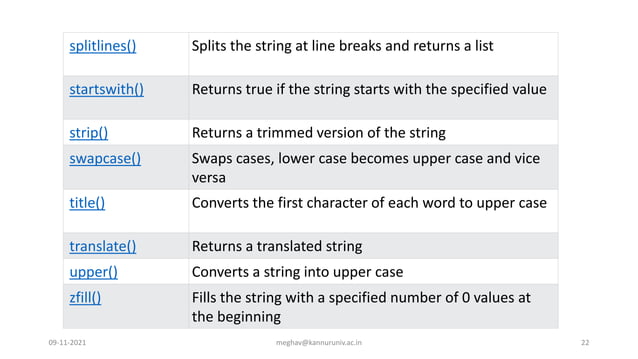 Python Programming Anonymous Functions String Operations Pptx Programming Languages