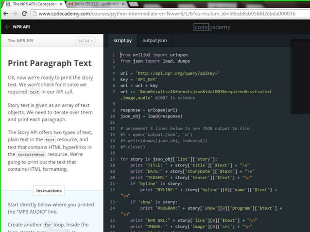 Python programming advance lab api npr 2 | PPT