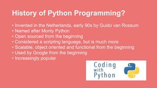 Python Programming Awarenes for Kids and Non Programmers | PPT