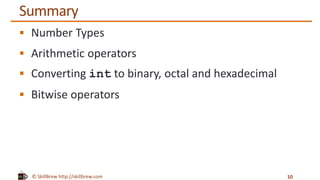 Python Programming Essentials - M10 - Numbers and Artihmetic Operators ...