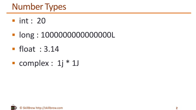 Python Programming Essentials - M10 - Numbers and Artihmetic Operators | PPT