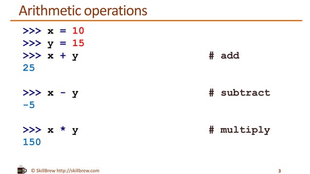 Python Programming Essentials - M10 - Numbers and Artihmetic Operators ...