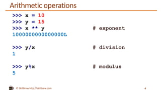 Python Programming Essentials - M10 - Numbers and Artihmetic Operators ...