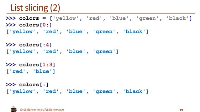 Python Programming Essentials - M12 - Lists | PPT