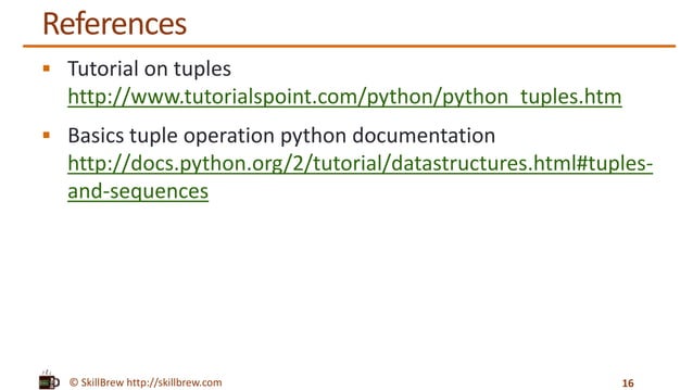 Python Programming Essentials - M13 - Tuples | PPT