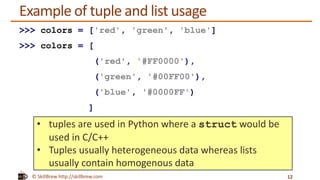 Python Programming Essentials - M13 - Tuples | PPT