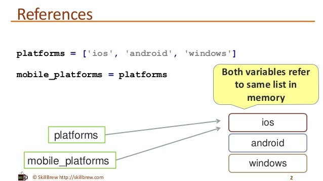 Python Programming Essentials - M15 - References