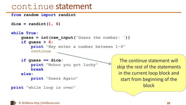 Python Programming Essentials M16 Control Flow Statements And Loops