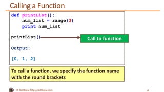 Python Programming Essentials - M17 - Functions | PPT