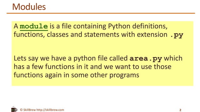 Python Programming Essentials - M18 - Modules and Packages | PPT