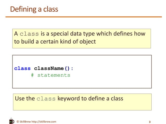 Python Programming Essentials - M20 - Classes and Objects | PPT