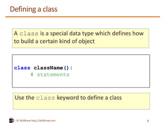 Python Programming Essentials - M20 - Classes and Objects | PPT