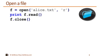 Python Programming Essentials - M22 - File Operations | PPT