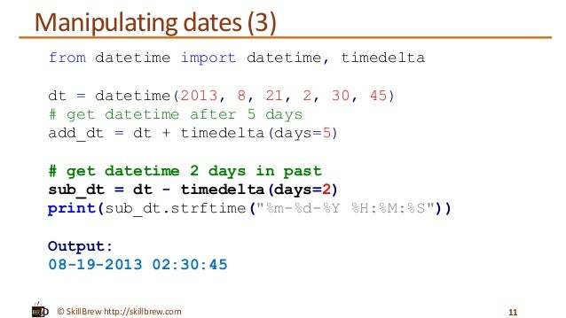 Python Programming Essentials - M23 - datetime module