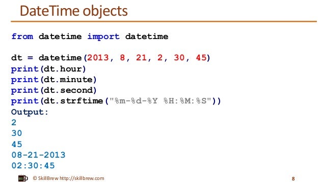 Datetime Python