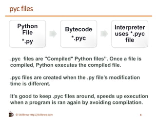 Python Programming Essentials - M29 - Python Interpreter and Files | PPT