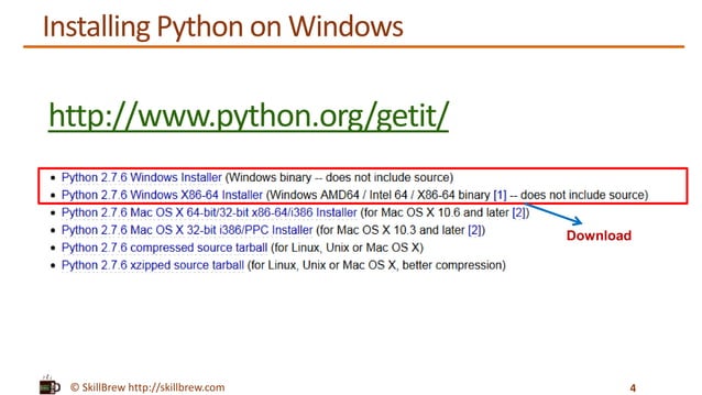 Python Programming Essentials - M3 - Python Installation | PPTX