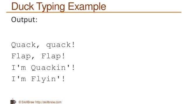 Python Programming Essentials M33 Duck Typing