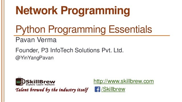 Python Programming Essentials - M42 - Network Programming