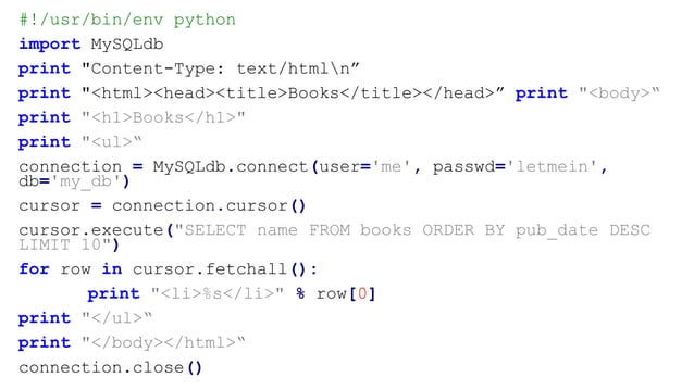 Python Programming Essentials - M44 - Overview of Web Development | PPT