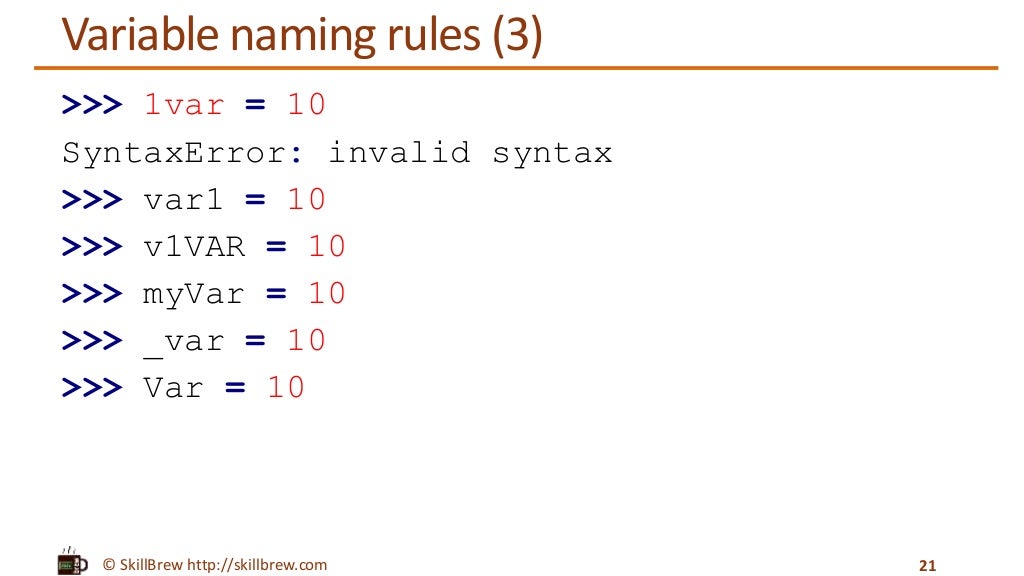 Python Programming Essentials - M5 - Variables