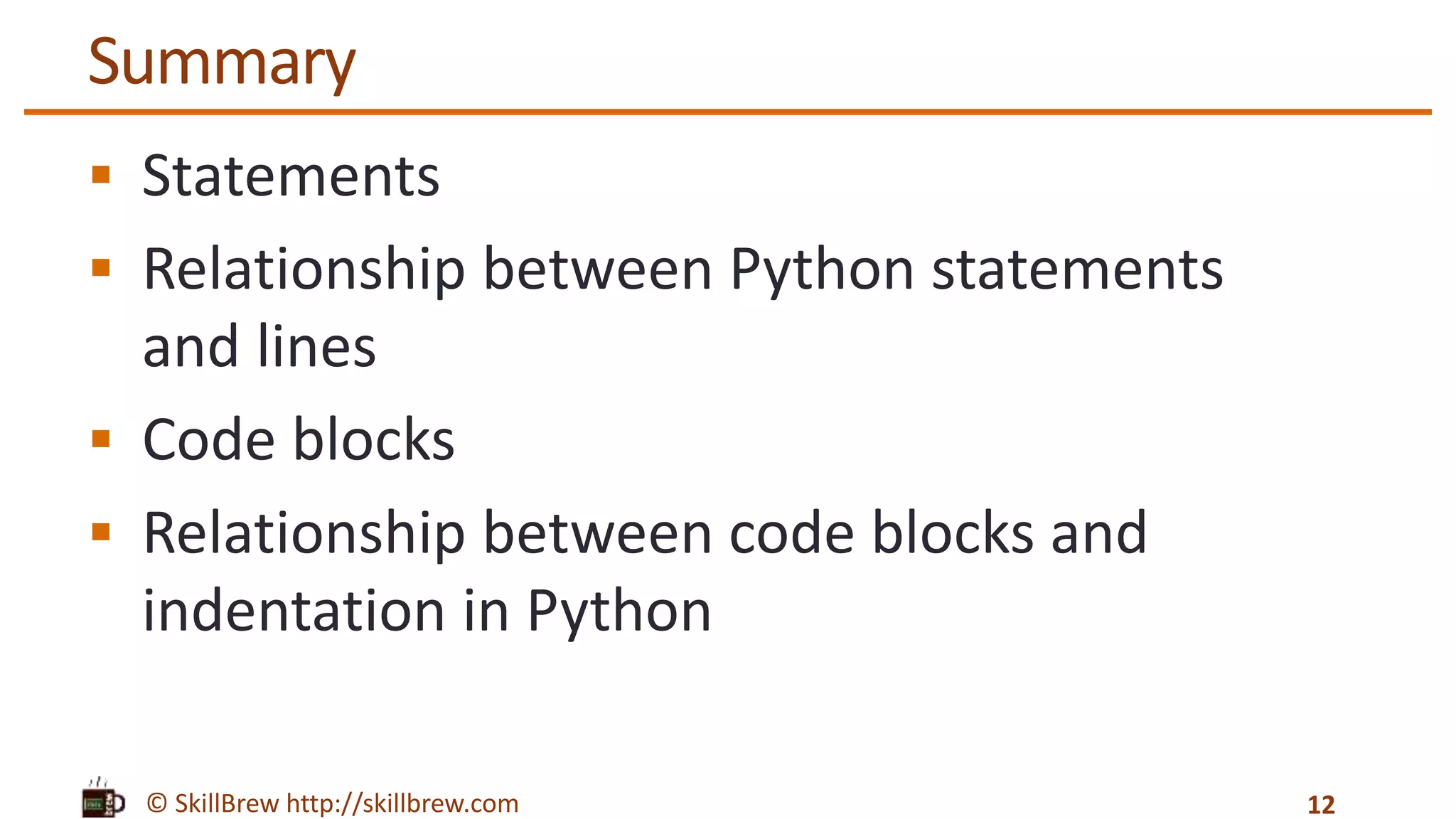Python Programming Essentials - M6 - Code Blocks and Indentation | PPT Python Programming Essentials - M6 - Code Blocks and Indentation | PPT