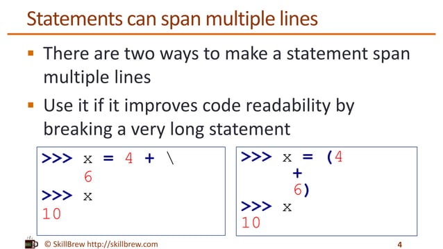 Python Programming Essentials M6 Code Blocks And Indentation Ppt Free Download