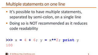 Python Programming Essentials - M6 - Code Blocks and Indentation | PPT