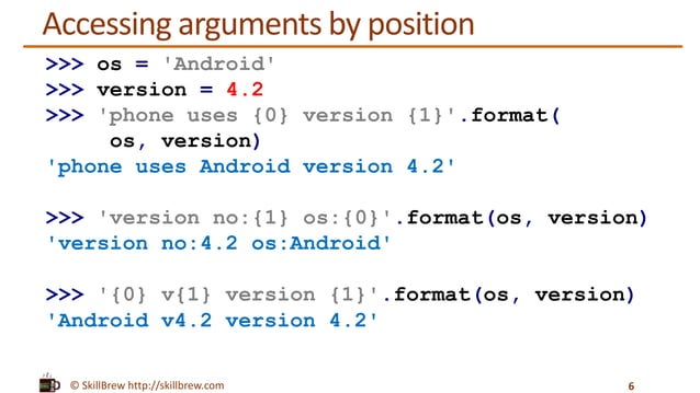 Python Programming Essentials - M9 - String Formatting | PPT