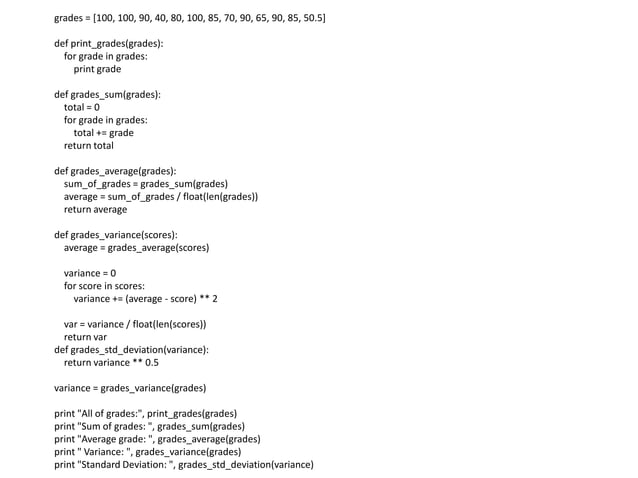 Python programming lab 17 | PPT