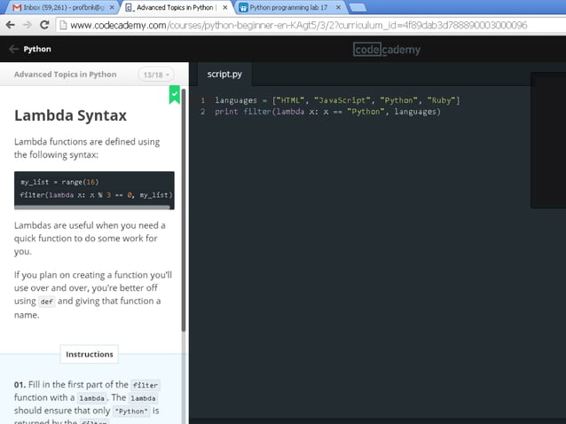 Python programming lab 18 | PPT