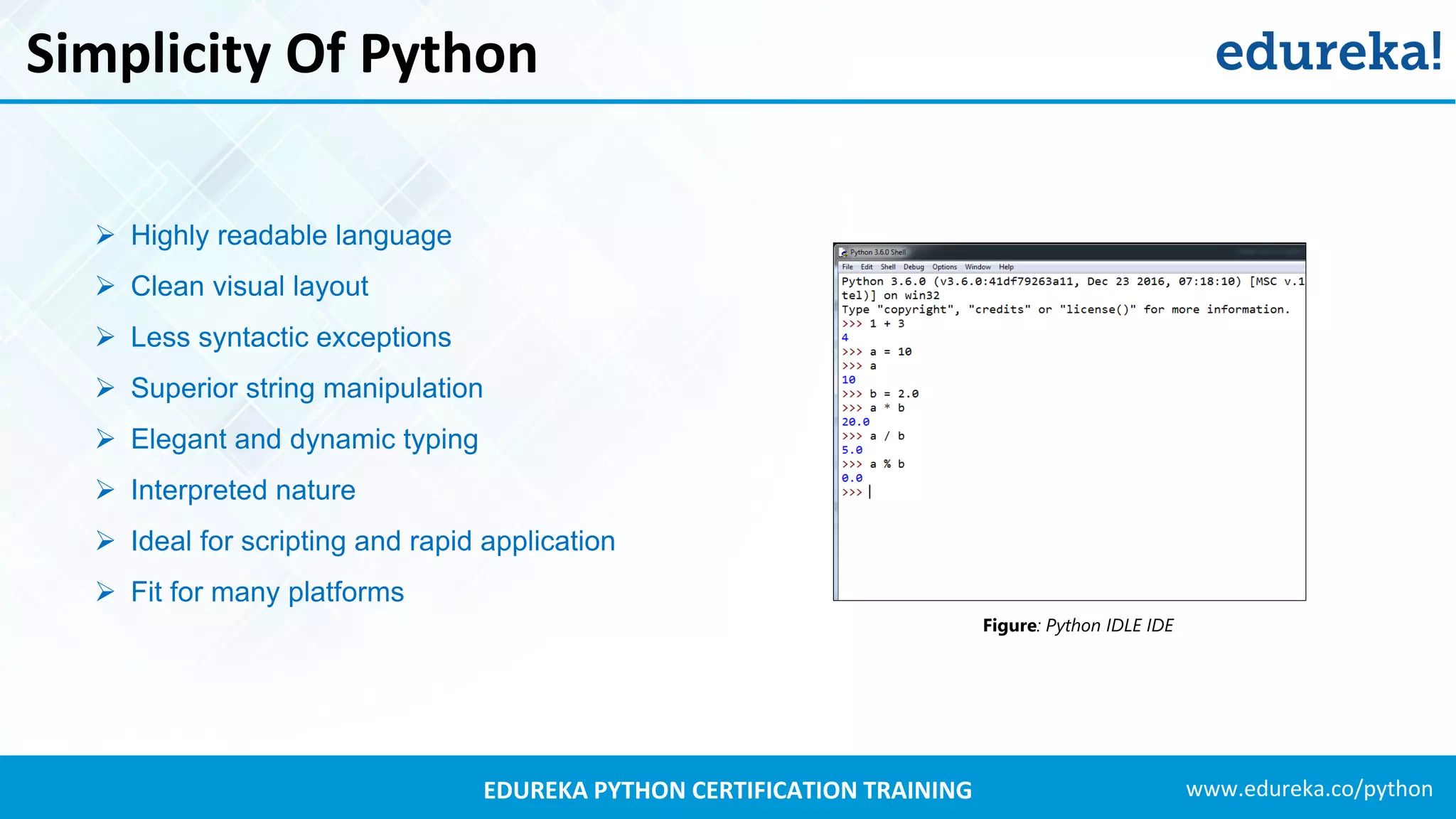 Python Programming Language Python Classes Python Tutorial Python Training Edureka Ppt