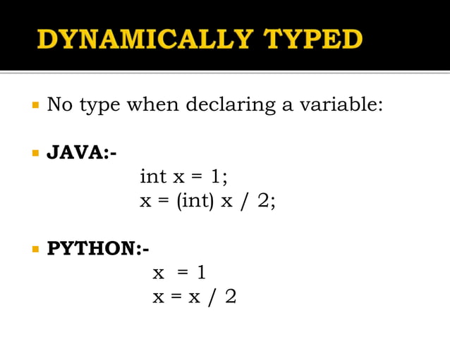 Python programming lanuguage | PPT