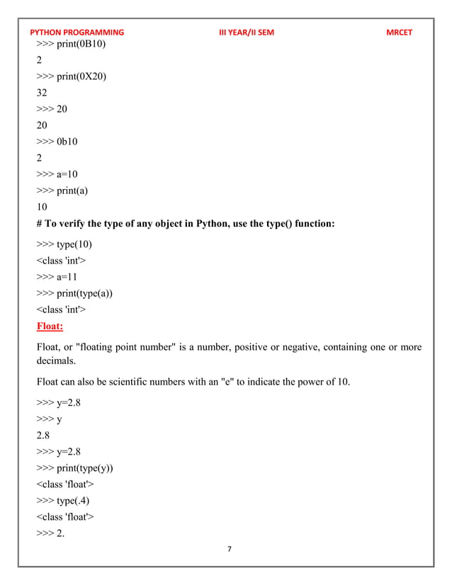 PYTHON PROGRAMMING NOTES.pdf | Programming Languages | Computing
